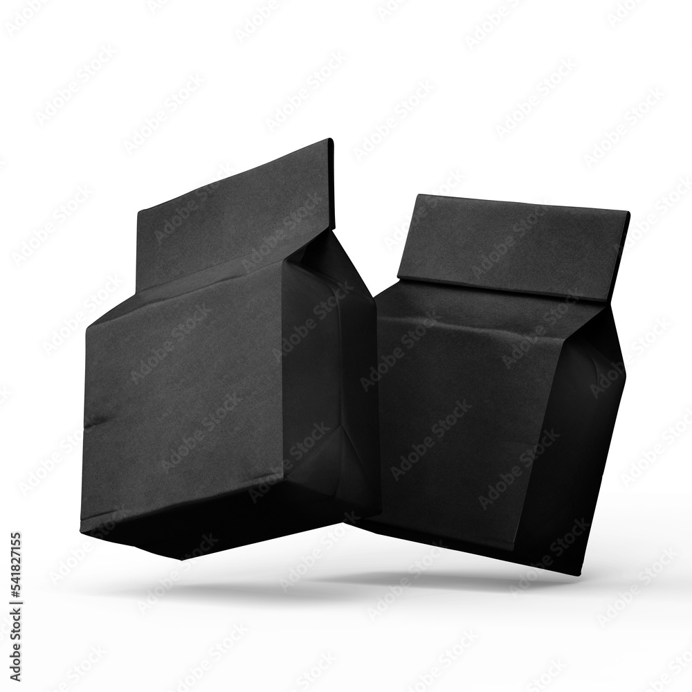 Blank Paper Bag Packaging Mockup As Coffee Bag Or Nuts Bag For Branding Blank Paper Bag Packaging Mockup As Coffee Bag Or Nuts Bag For Branding