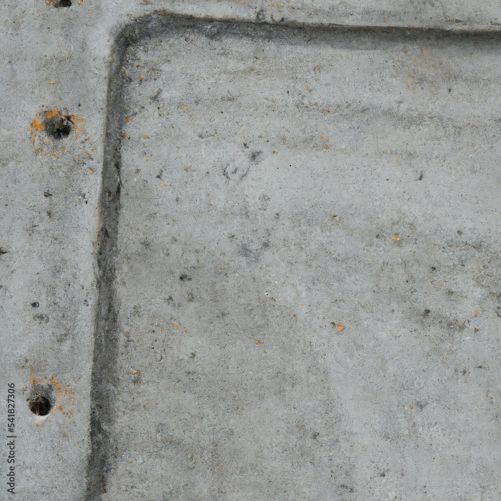 Closeup of a concrete block with holes drilled into cement Stock Photo ...