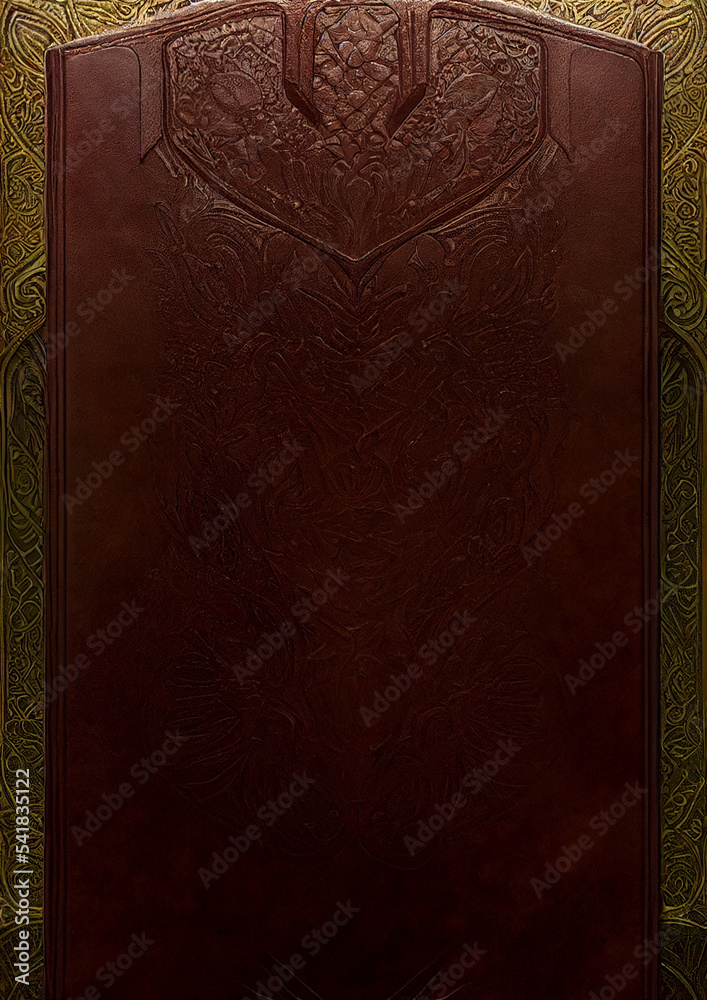 leather book cover Stock Illustration | Adobe Stock