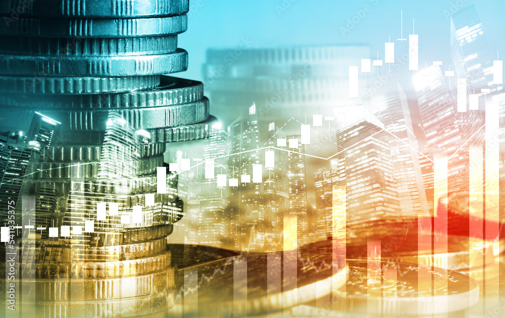 Finance and money technology background concept of business prosperity ...