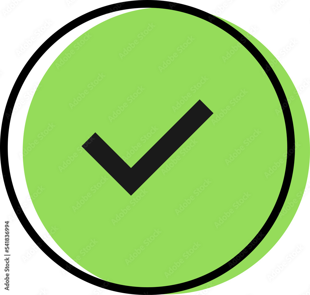 Ilustração do Stock: Green checkmark tick. Checkmark sign. Correct ...