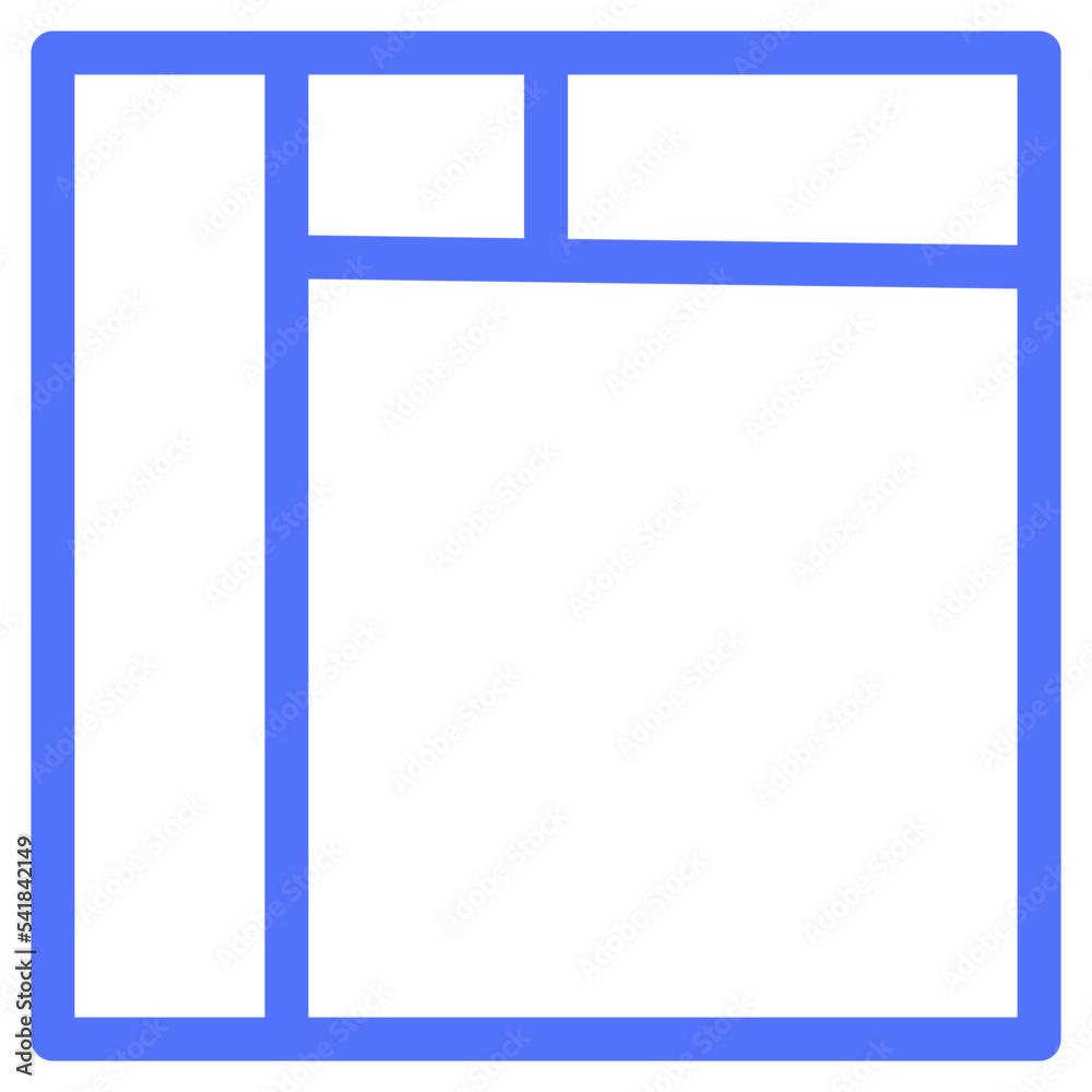 layout wireframe template sidebar blog ui Stock ベクター | Adobe Stock