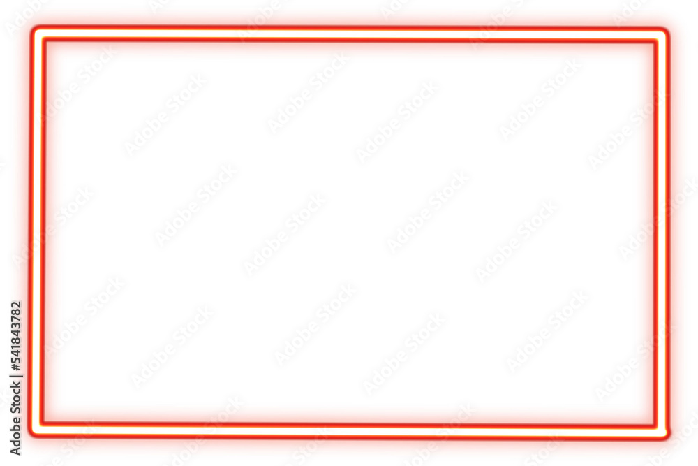 Square neon. Modern neon glowing square banner. Abstract neon square ...