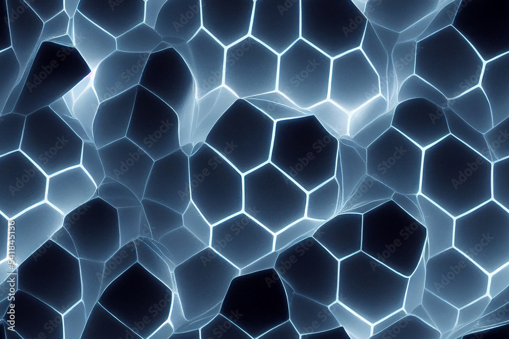 Seamless Neon Fluorescent Honeycomb Pattern Stock Illustration | Adobe ...