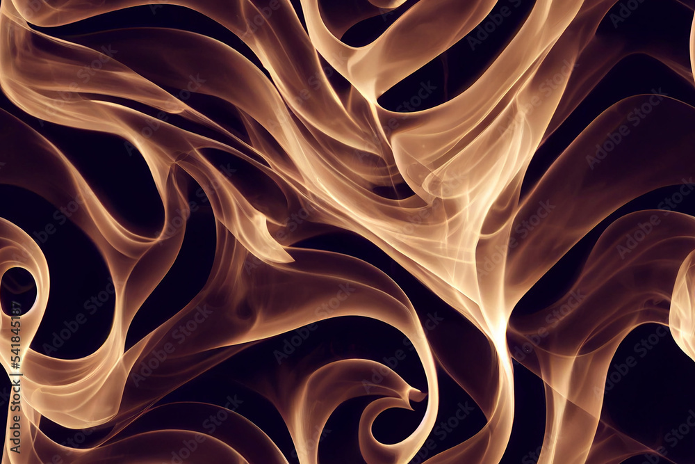 3d Seamless pattern inspired by Rolling Smoke Stock Illustration ...