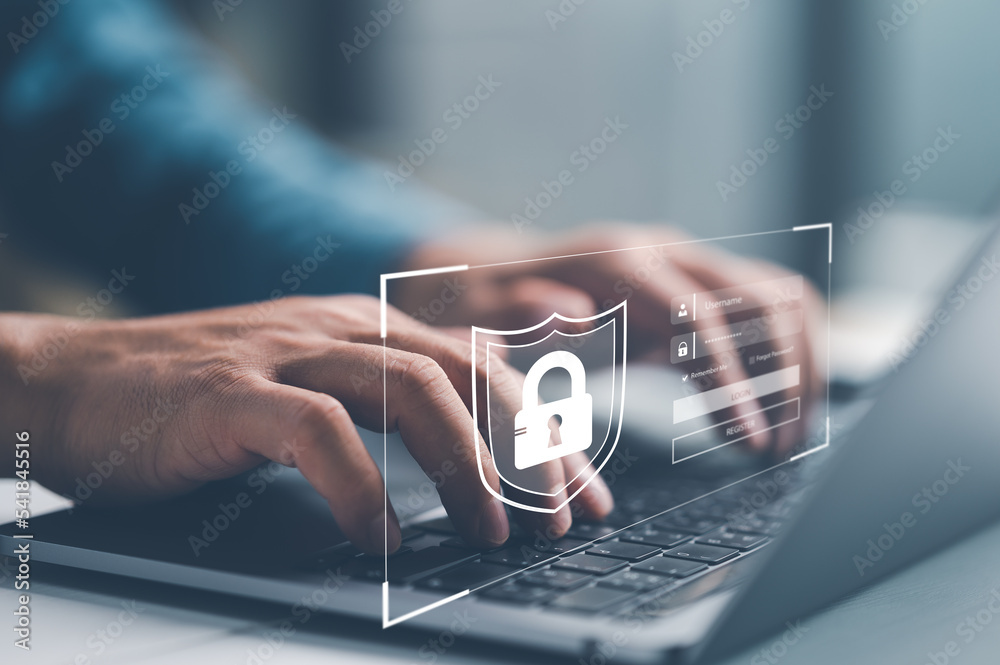 User Authentication System With Username And Password Cybersecurity Concept Information