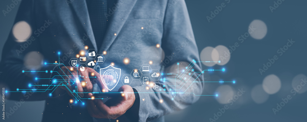 Online transaction security, cyber security digital technology ...