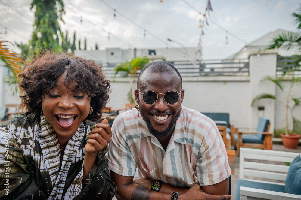 friends having a good time together Stock 写真 | Adobe Stock