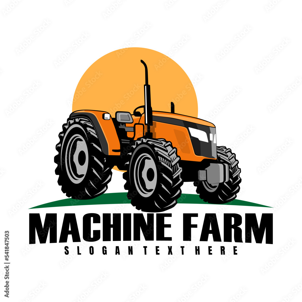 machine farm logo icon design vector Stock Vector | Adobe Stock
