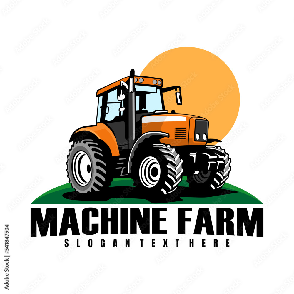 machine farm logo icon design vector Stock Vector | Adobe Stock