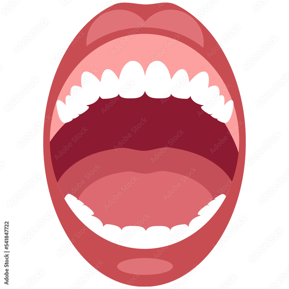 The Illustration Of The Mouth As The 5 Senses Is Suitable For Medical the-illustration-of-the-mouth-as-the-5-senses-is-suitable-for-medical