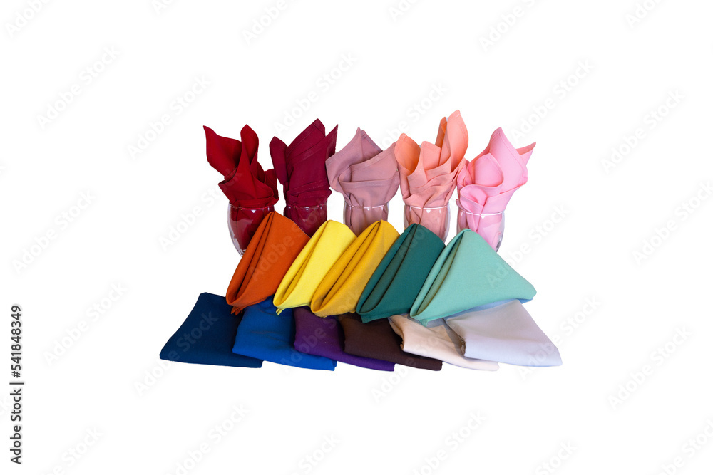 colorful place settings Stock-Foto | Adobe Stock