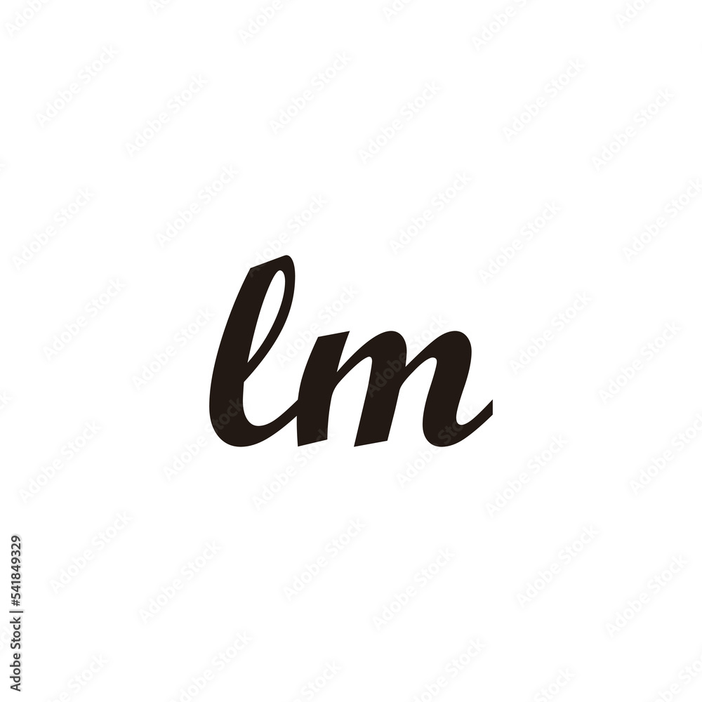 Letter lm connect geometric symbol simple logo vector Stock Vector ...