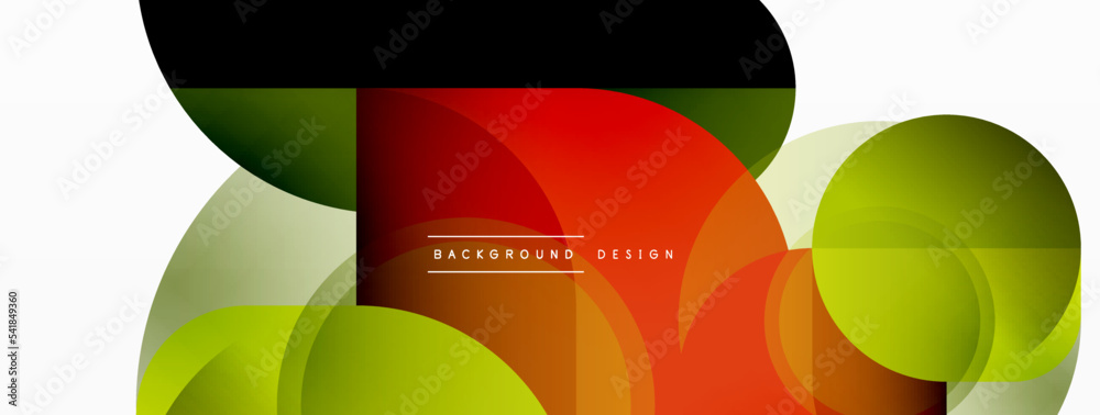 Round triangle shapes lines and circles. Geometric vector illustration ...