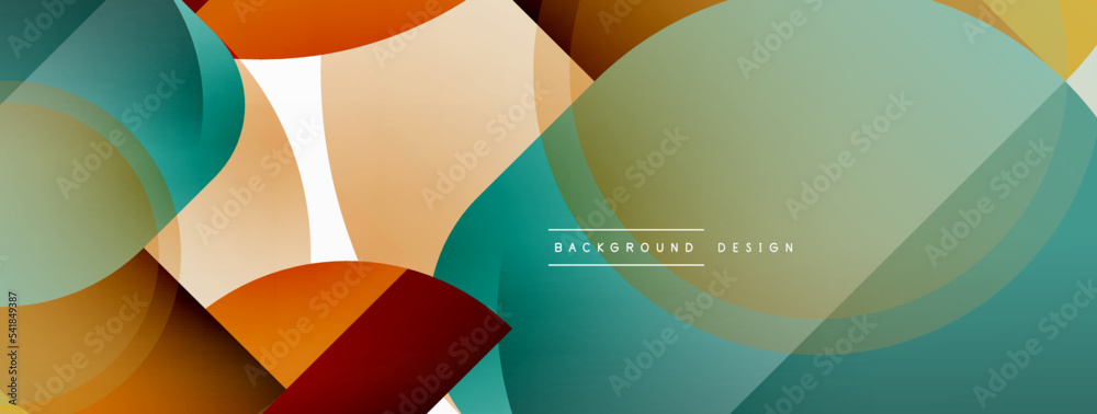 Round triangle shapes lines and circles. Geometric vector illustration ...