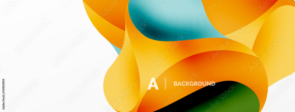 Geometric round shapes and circles abstract background. Wallpaper for ...
