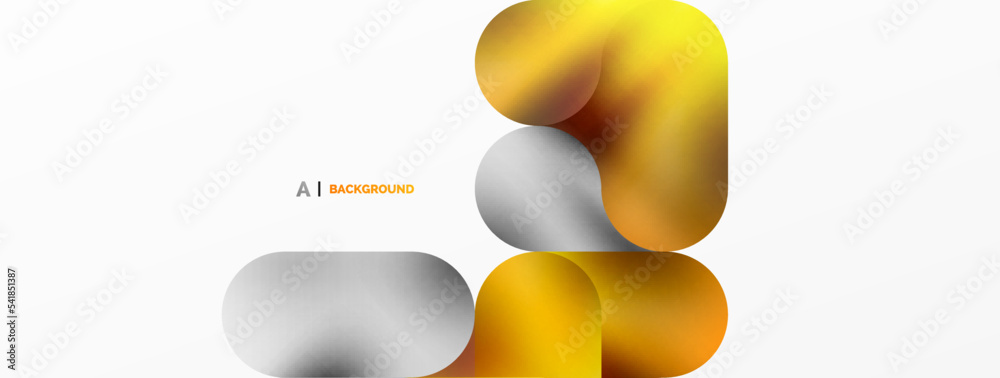 Round shapes and circle geometric abstract background. Vector ...