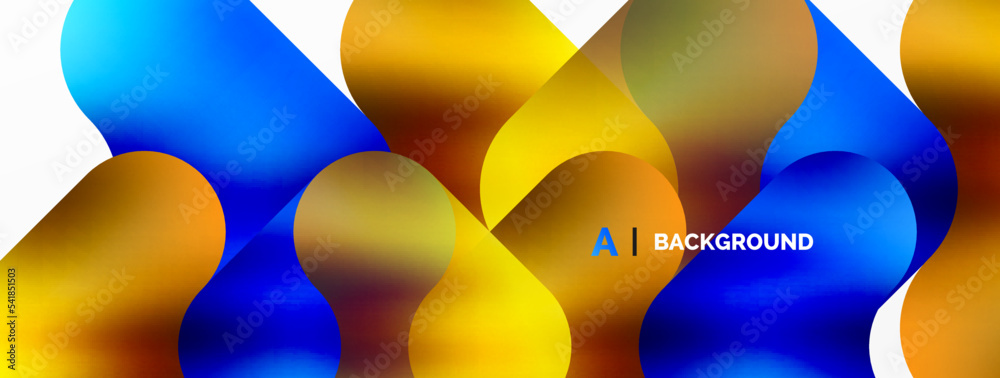 Round shapes and circle geometric abstract background. Vector ...
