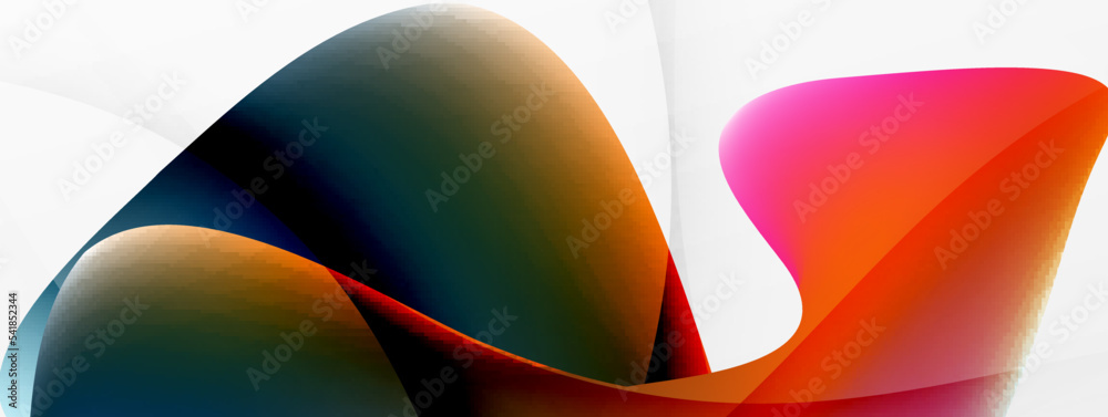 Fluid color abstract background. Liquid gradients, wave pattern. Trendy ...