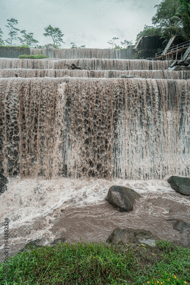 This river dam has six levels, it also functions as a sabo dam for the ...