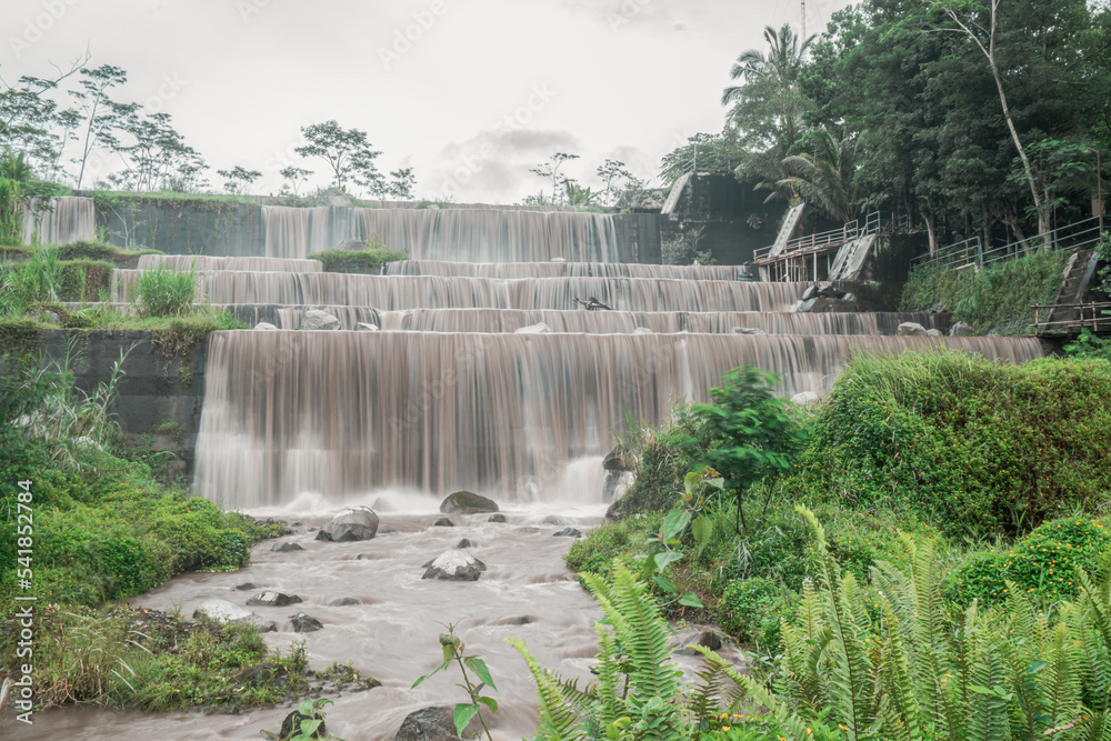 This river dam has six levels, it also functions as a sabo dam for the ...