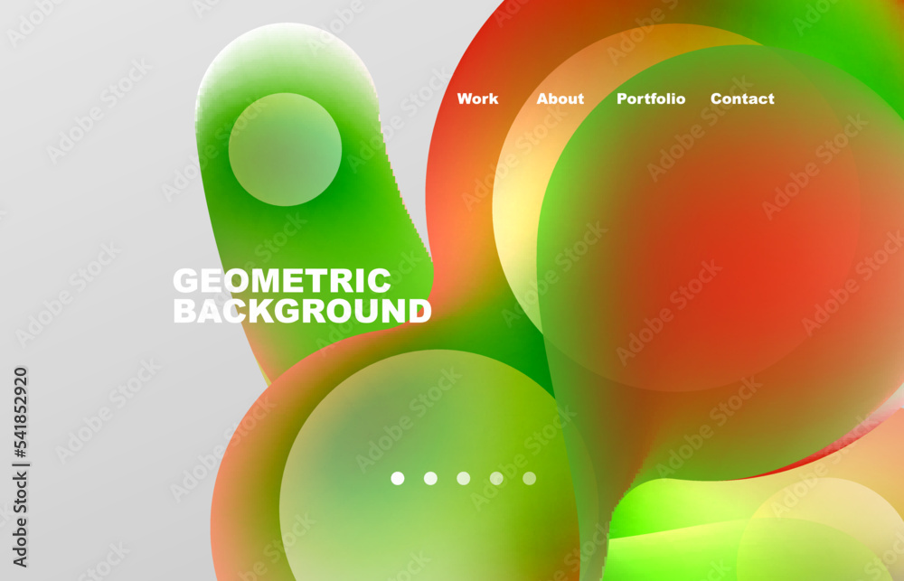Abstract liquid background for your landing page design. Web page for ...
