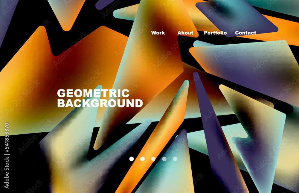 Shards shape composition abstract background. Web page for website or ...