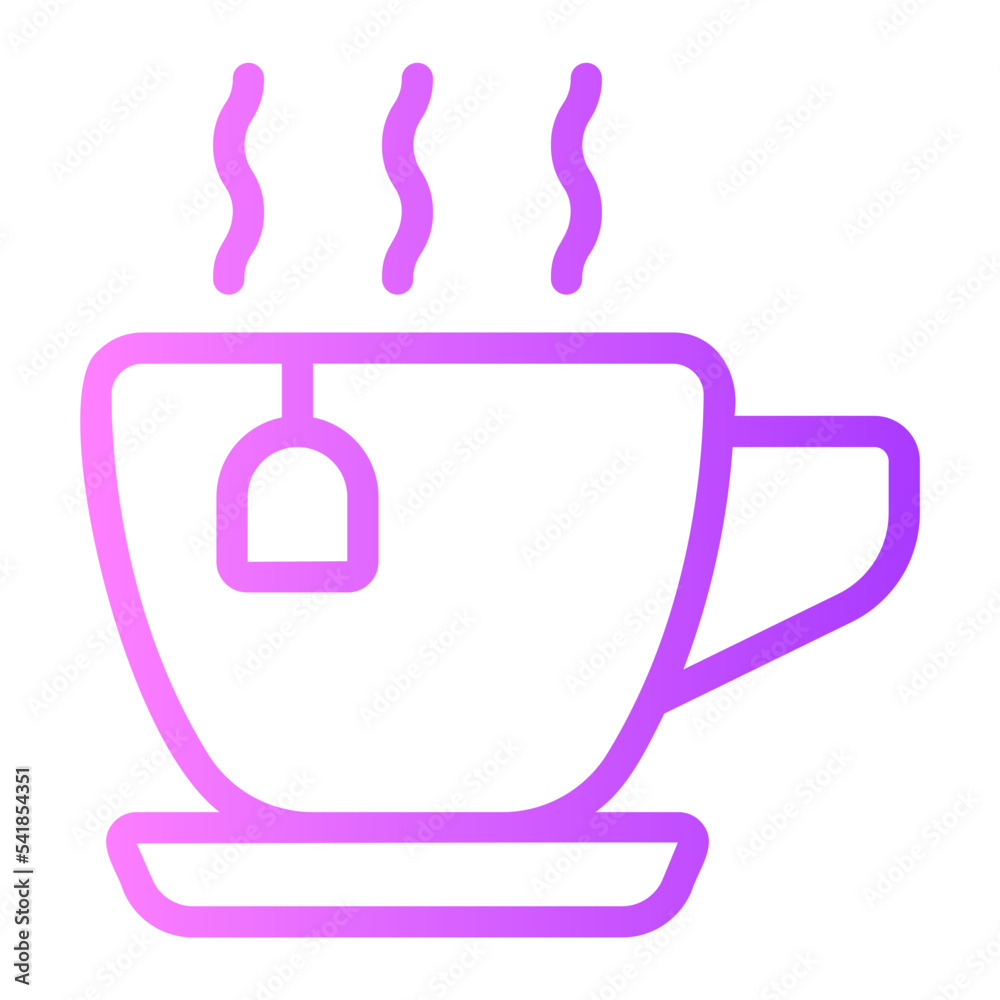 Vecteur Stock tea gradient icon | Adobe Stock