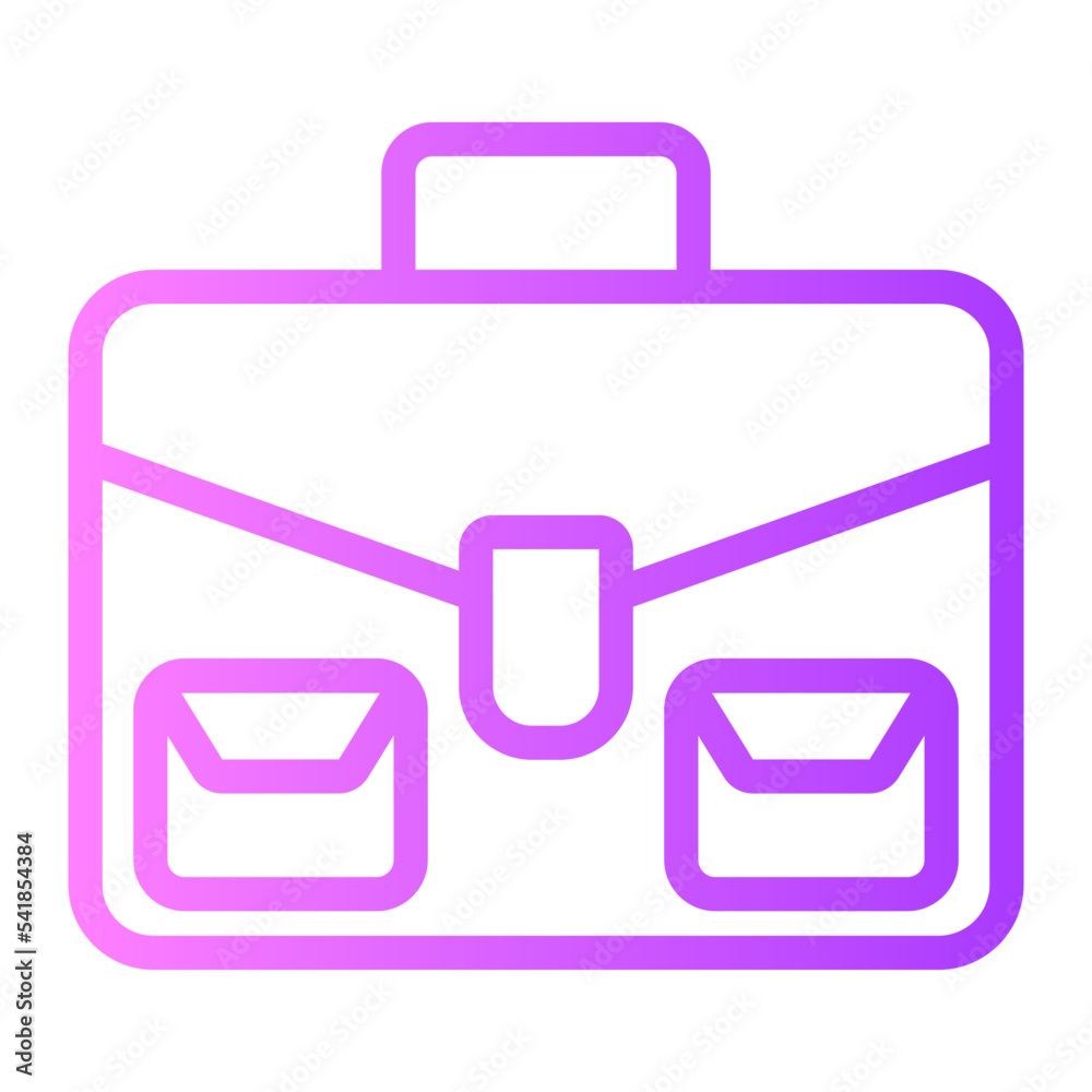 briefcase gradient icon Stock Vector | Adobe Stock