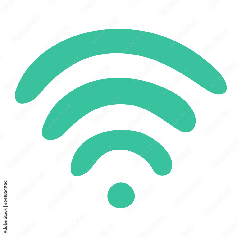 wifi wireless internet connection network media gradient icon Stock ...