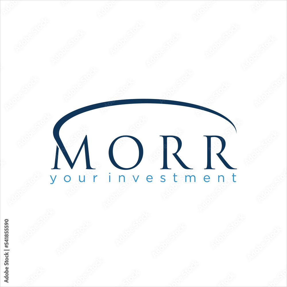MORR Letter Logo Design Template Stock Vector | Adobe Stock