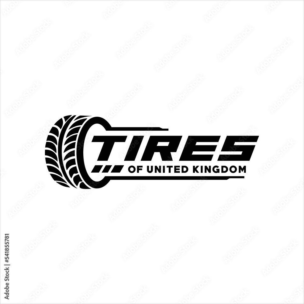Tires Logo Design Template Element Stock Vector | Adobe Stock