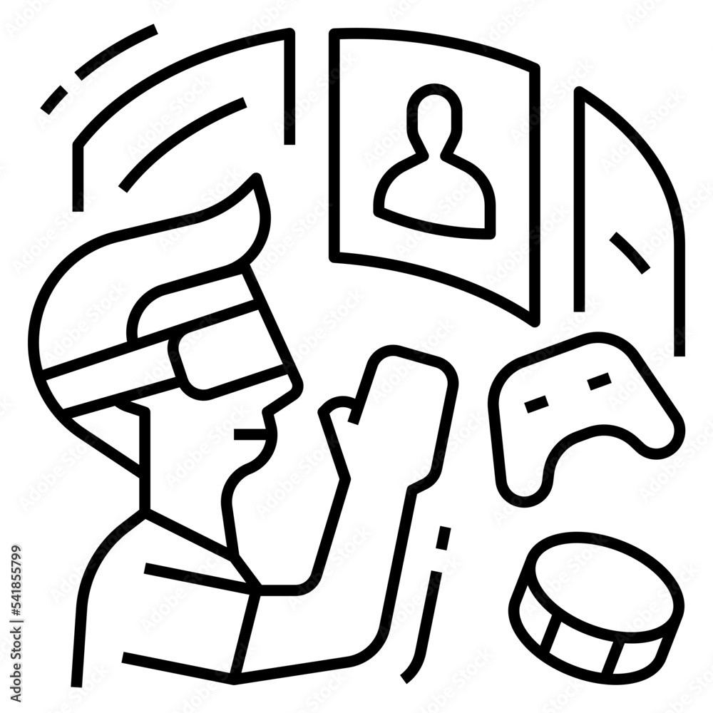 metaverse icon Stock Vector | Adobe Stock