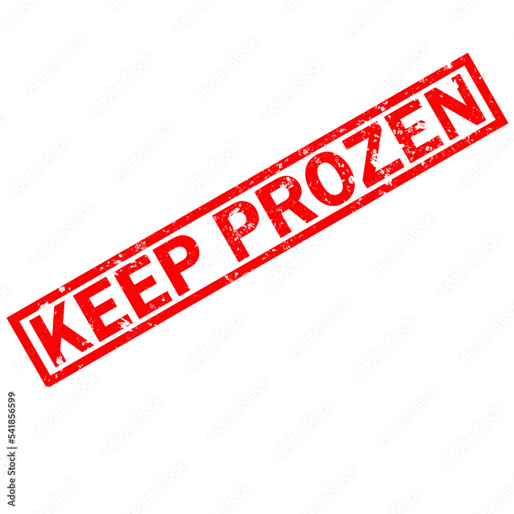 Keep Frozen red grunge rubber stamp on white background. Keep Frozen ...