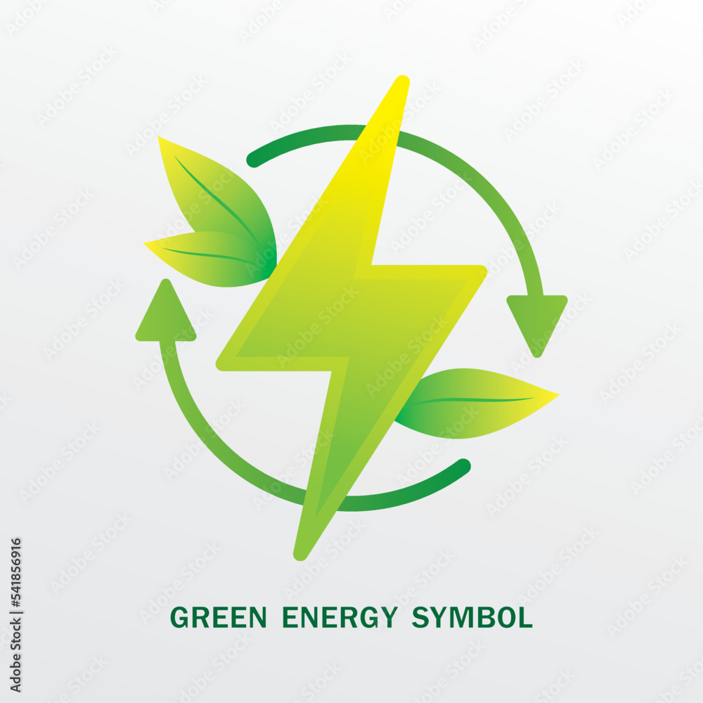 renewable energy graphic symbol vector Stock Vector | Adobe Stock