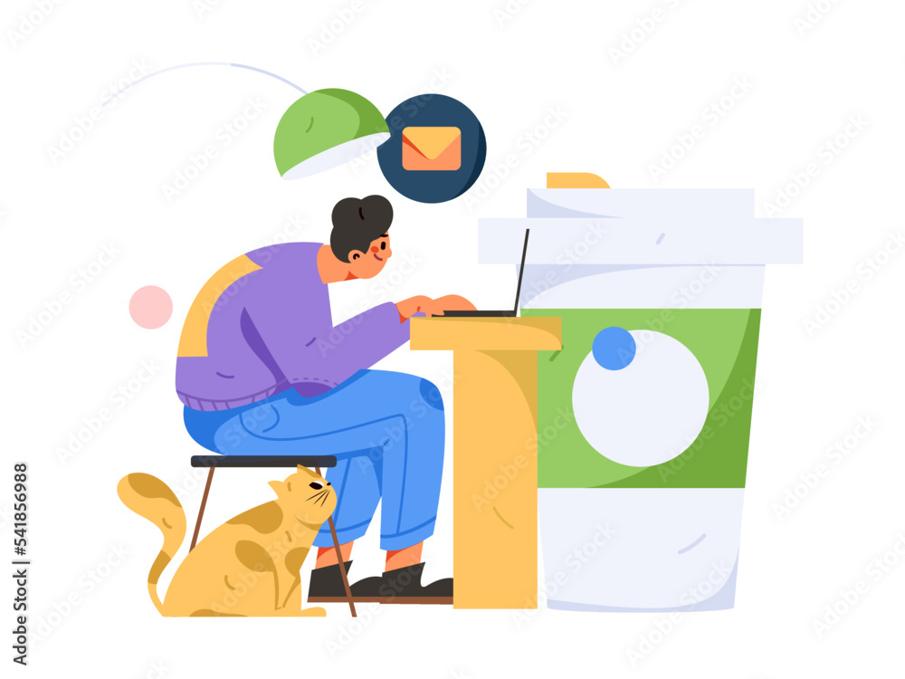 Living room home rest character scene flat vector concept operation ...