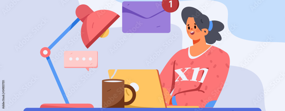 Living room home rest character scene flat vector concept operation ...