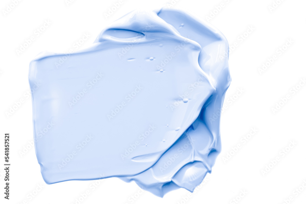 Pastel blue beauty swatch, skincare and makeup cosmetic product sample ...