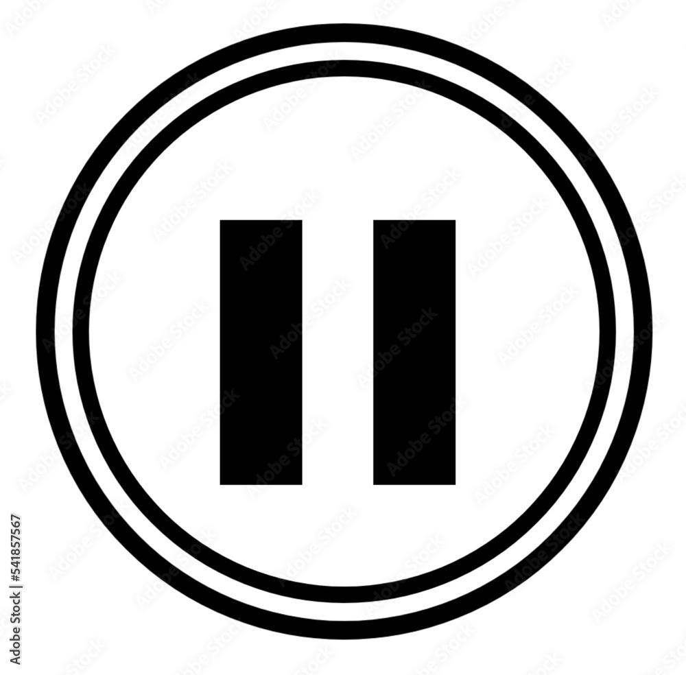 Pause icon, media button Stock Illustration | Adobe Stock Pause icon, media button Stock Illustration | Adobe Stock