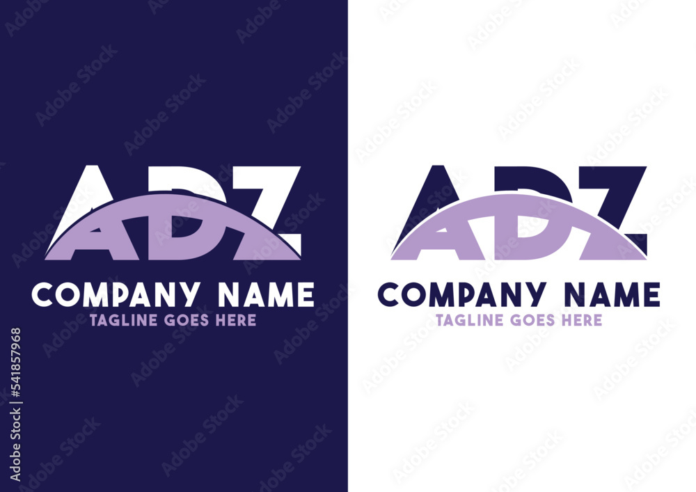 Letter ADZ logo design vector template, ADZ logo Stock Vector | Adobe Stock