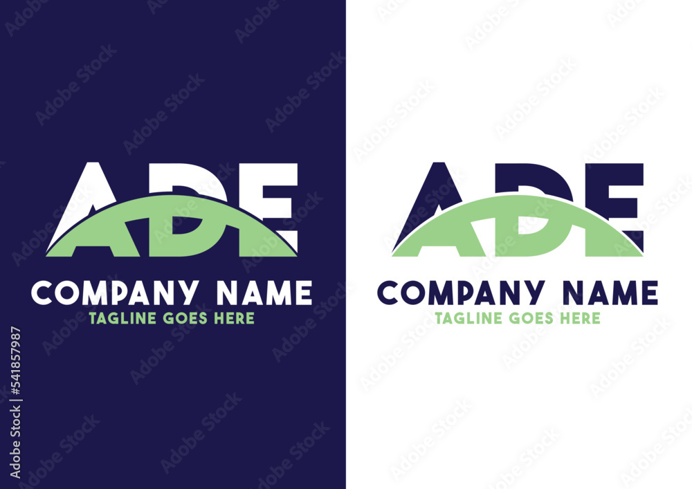 Letter ADE logo design vector template, ADE logo Stock Vector | Adobe Stock