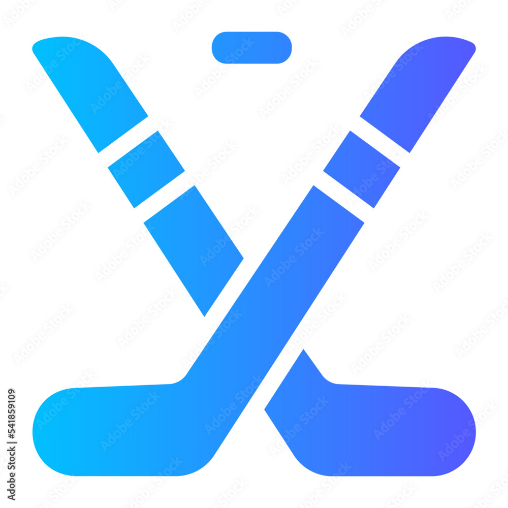 Hockey gradient icon Stock Vector | Adobe Stock
