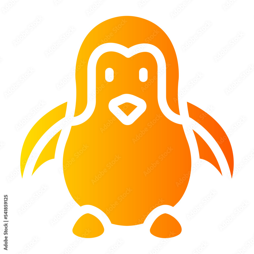 penguin gradient icon Stock ベクター | Adobe Stock