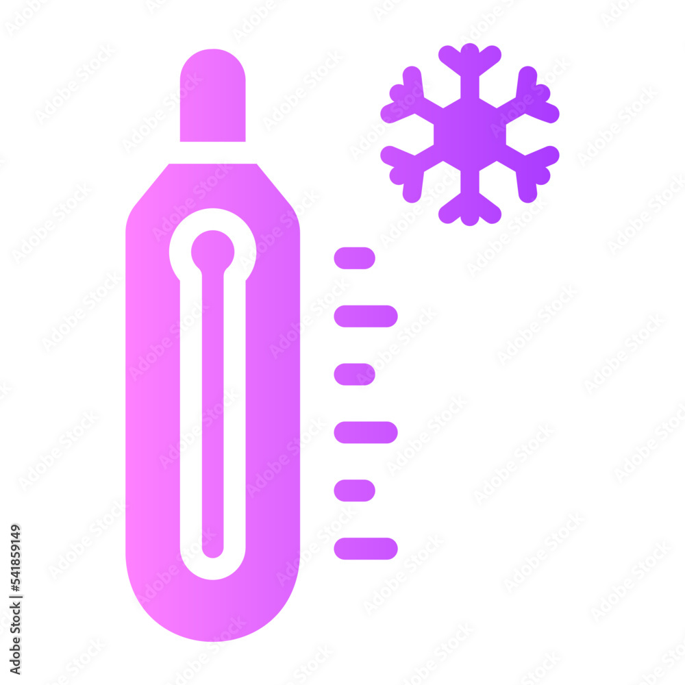 thermometer gradient icon Stock Vector | Adobe Stock