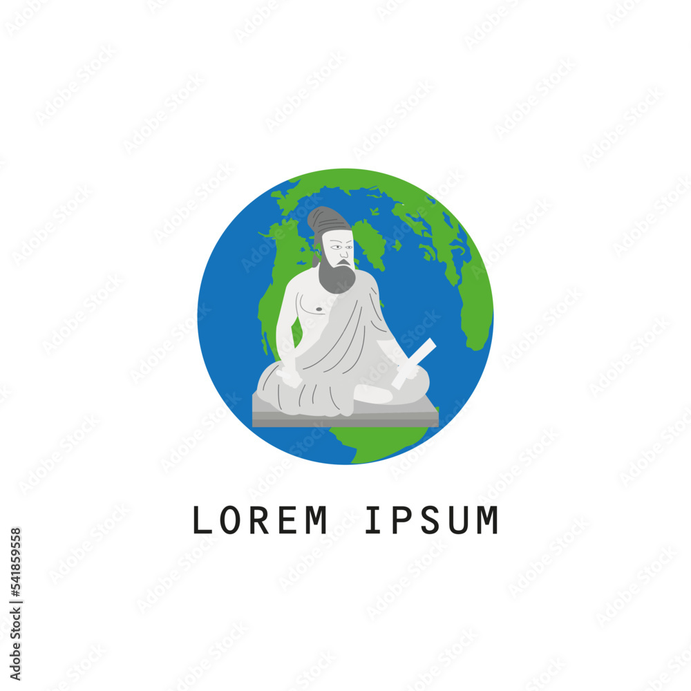 Fetna logo with earth design Stock Vector | Adobe Stock