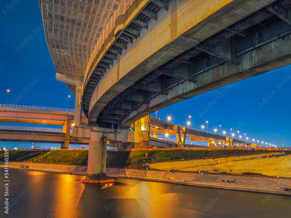bridge at night Stock Photo | Adobe Stock