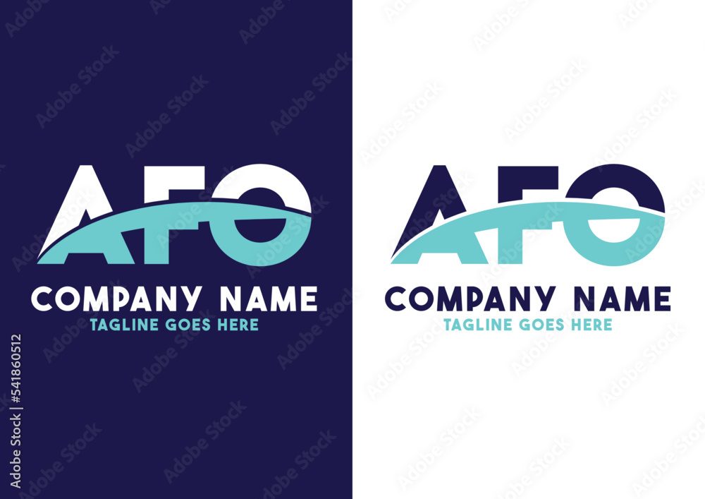 Letter AFO logo design vector template, AFO logo Stock Vector | Adobe Stock