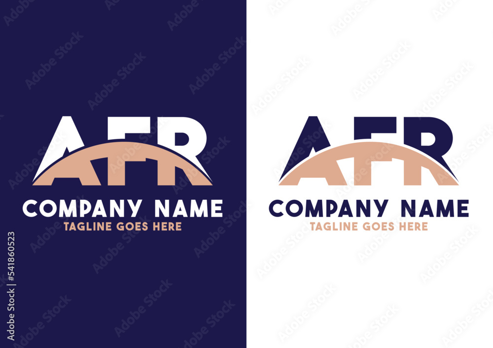 Letter AFR logo design vector template, AFR logo Stock Vector | Adobe Stock