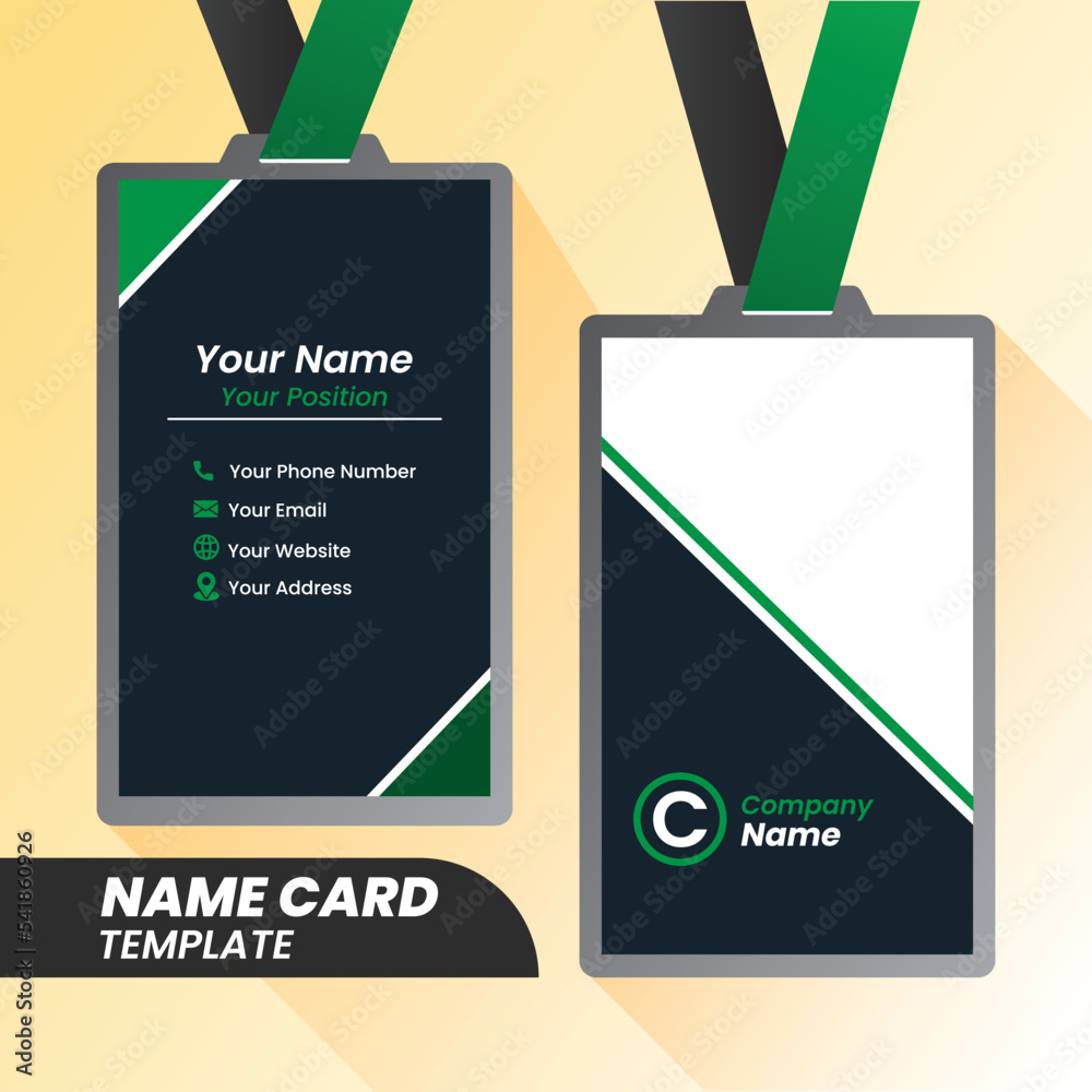 modern Corporate Name card design . double sided Name card design ...