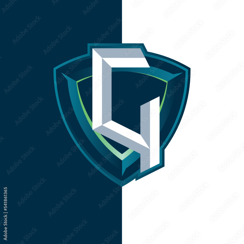 the esports alphabet logo is formed from the letter G and a shield as ...